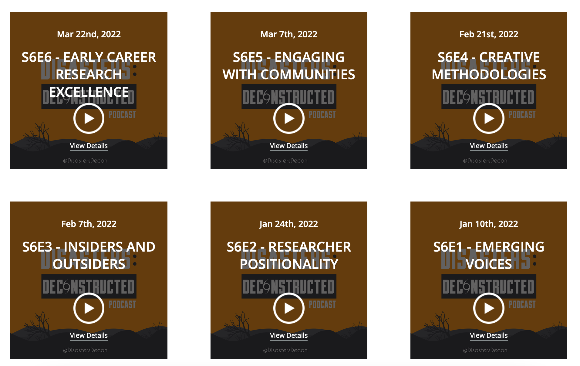 Podcast Disasters Deconstructed featuring: emerging voices and pathways ...